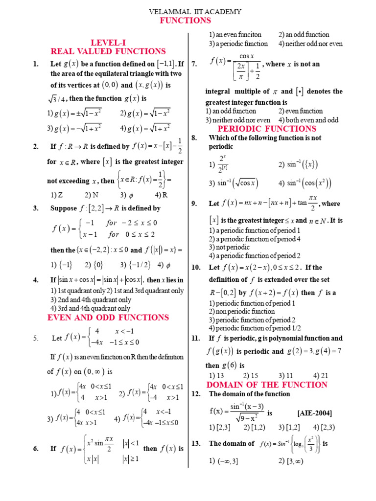 Functions Ws | PDF | Function (Mathematics) | Trigonometric Functions
