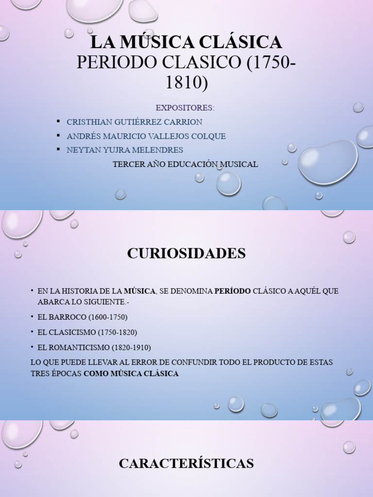 Música Clásica | PDF | Orquestas | Instrumentos musicales