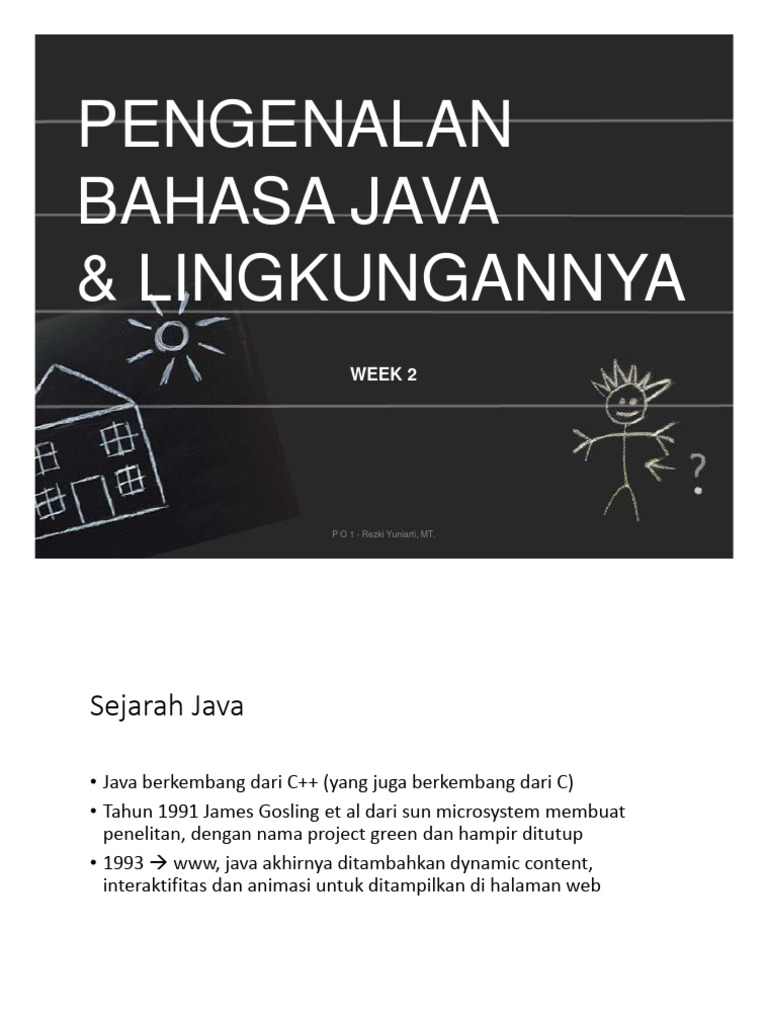 02 Pengenalan Bhs Java Dan Lingk | PDF | Seni | Komputer
