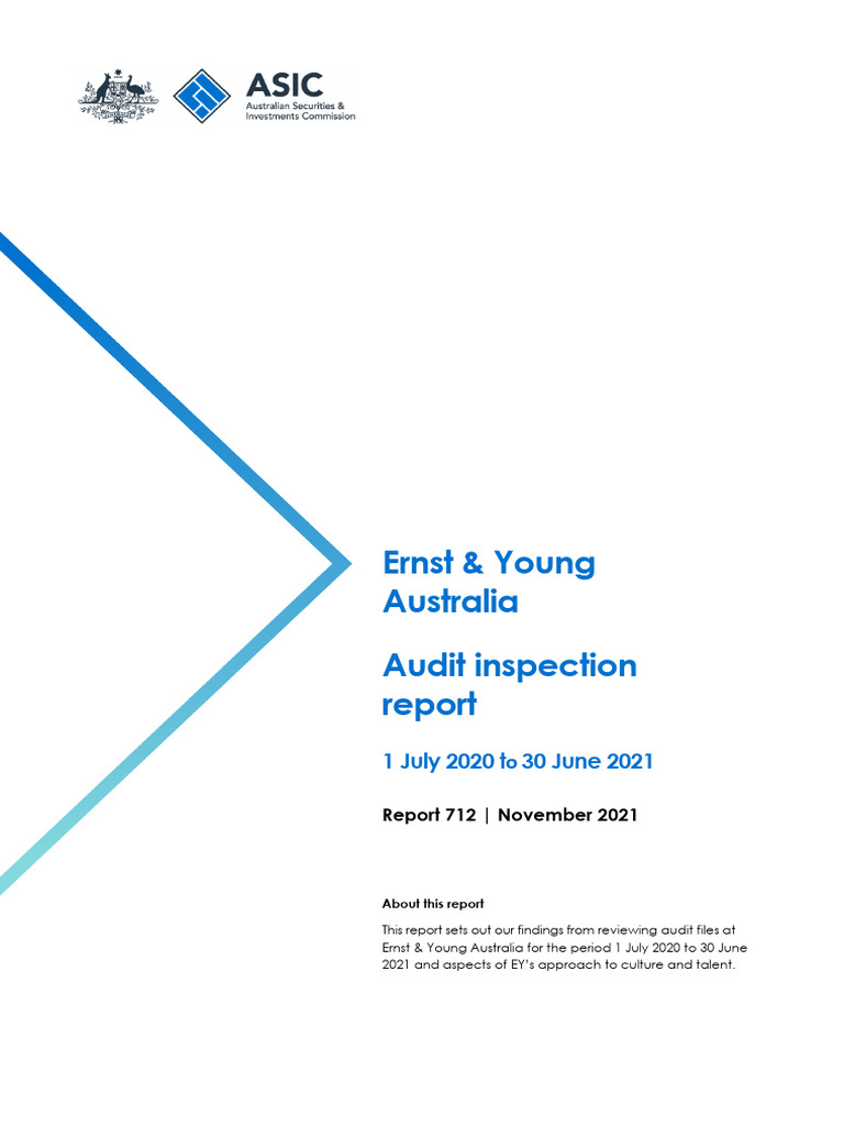 EY Australia Audit Inspection Findings 2021 | PDF | Audit | Financial ...