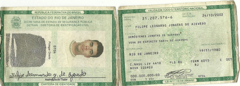 Identidade Frente e Verso | PDF