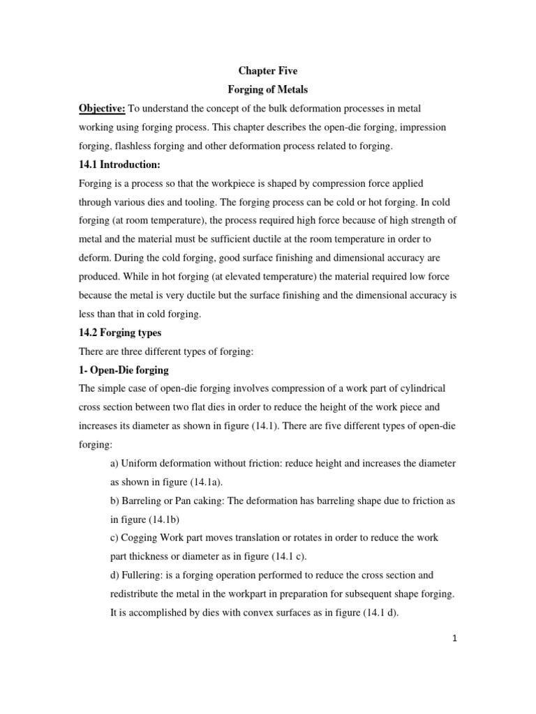 Chapetr 5 | PDF | Forging | Metals Chapetr 5 | PDF | Forging | Metals