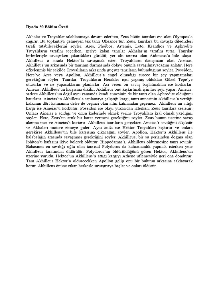 İlyada 20 | PDF