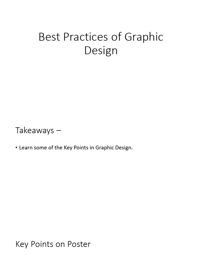 Graphic Design Best Practices Overview | PDF | Art
