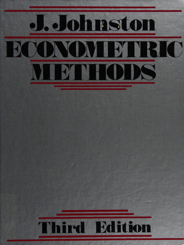 Econometric Methods | PDF | Econometrics | Function (Mathematics)