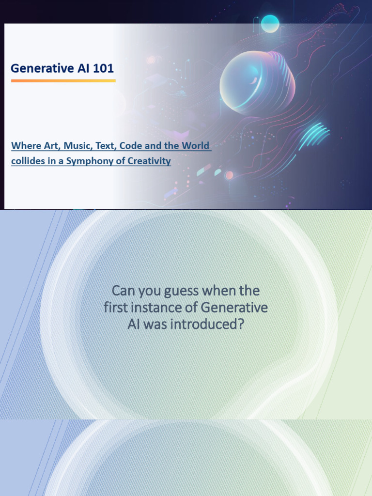 Generative Ai 101 Intro Download Free Pdf Artificial Intelligence