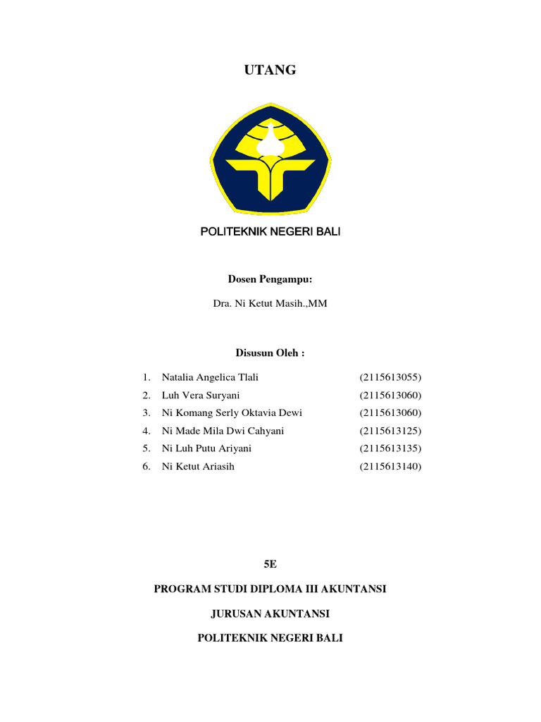 Pengertian dan Jenis Utang Gaji | PDF | Karier & Perkembangan | Bisnis