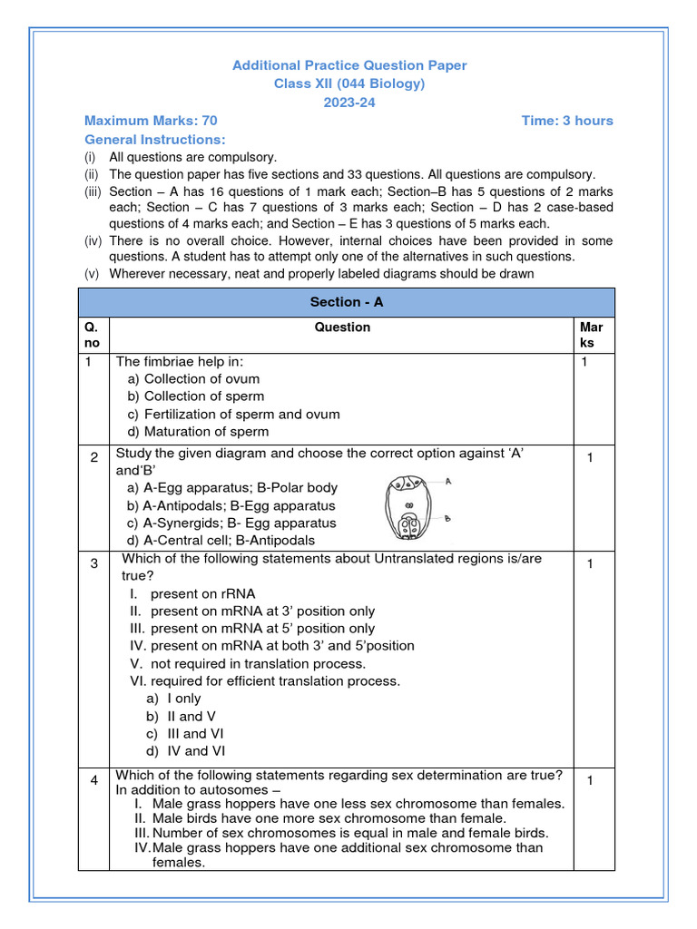 Pp 12 Biology 2024 2 Pdf Antigen Immune System