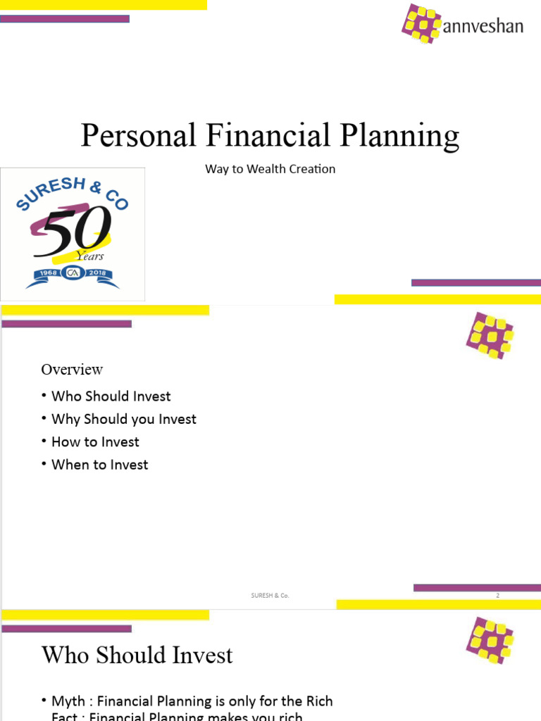 Personal Financial Planning Guide | PDF | Business