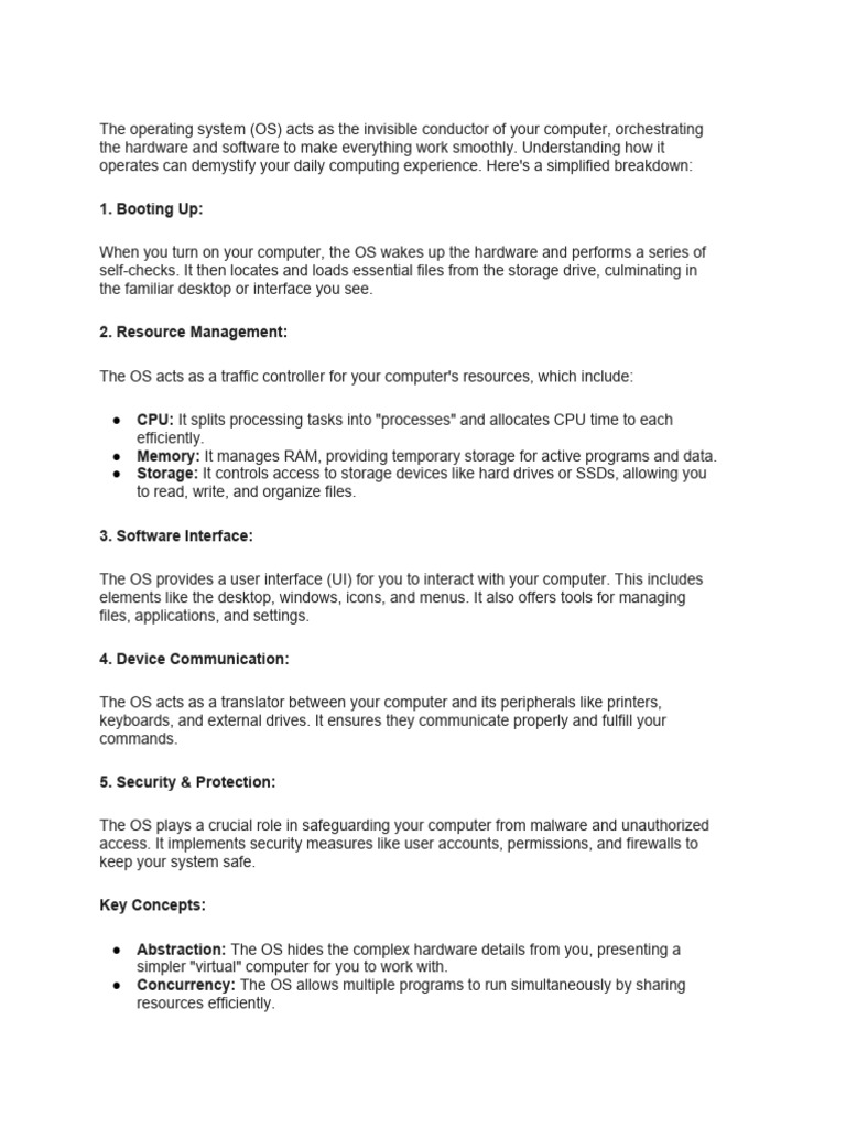 How Does Operating System Works Pdf 
