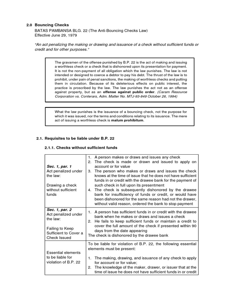RFBT Bouncing Checks Consumer Protection | PDF | Cheque | Product ...