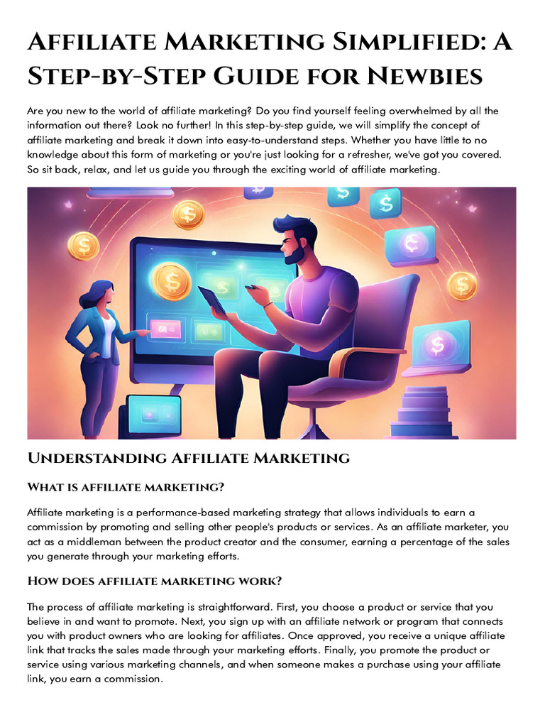 Affiliate Marketing Simplified: A Step-by-Step Guide For Newbies | PDF ...