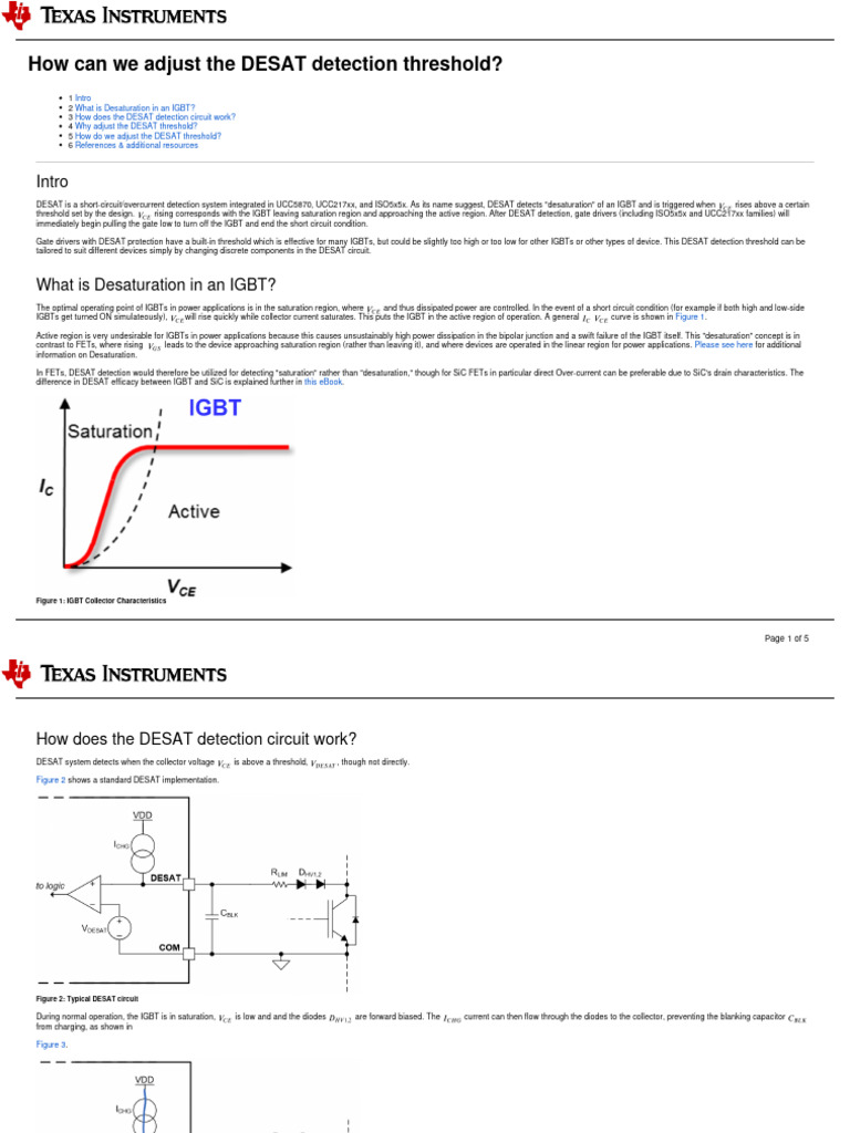 Adjusting The DESAT Threshold | Download Free PDF | Field Effect ...