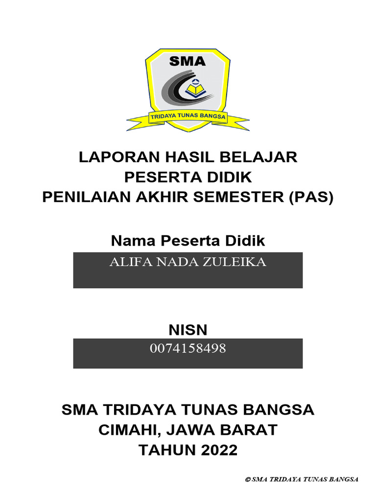 Draft Rapor Ipa 2 SMT 1 2022 | PDF