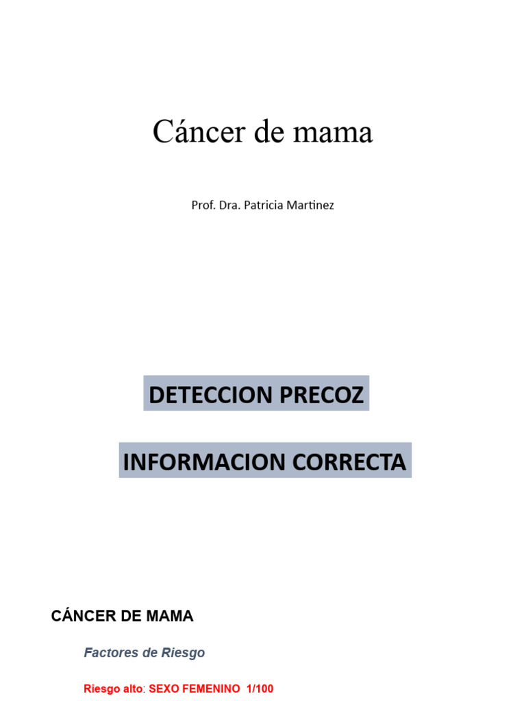 Ca Mama 2023 | PDF | Cáncer de mama | Mamografía