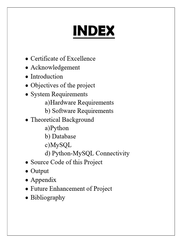 Computer Science Project | Download Free PDF | Relational Database ... Computer Science Project | Download Free PDF | Relational Database ...