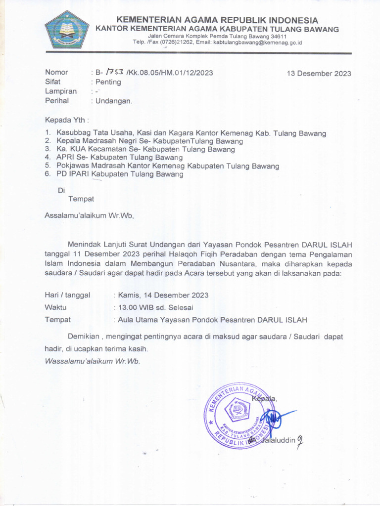 Ponpes Darul 061 | PDF