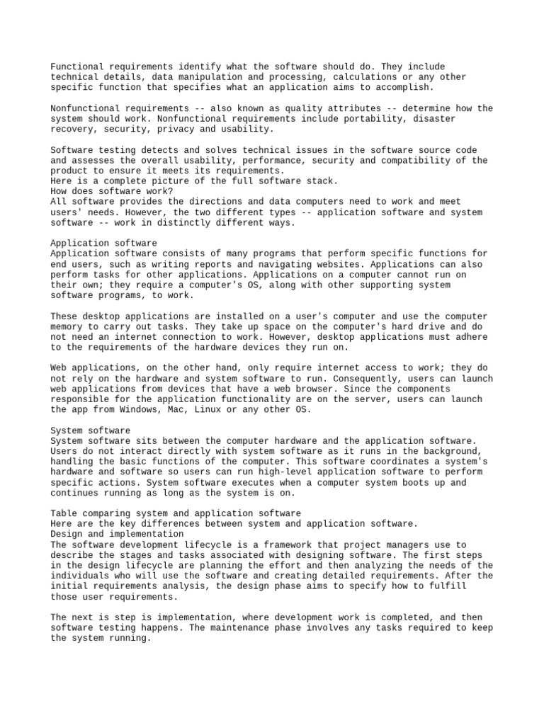 Functional Pdf Software Application Software