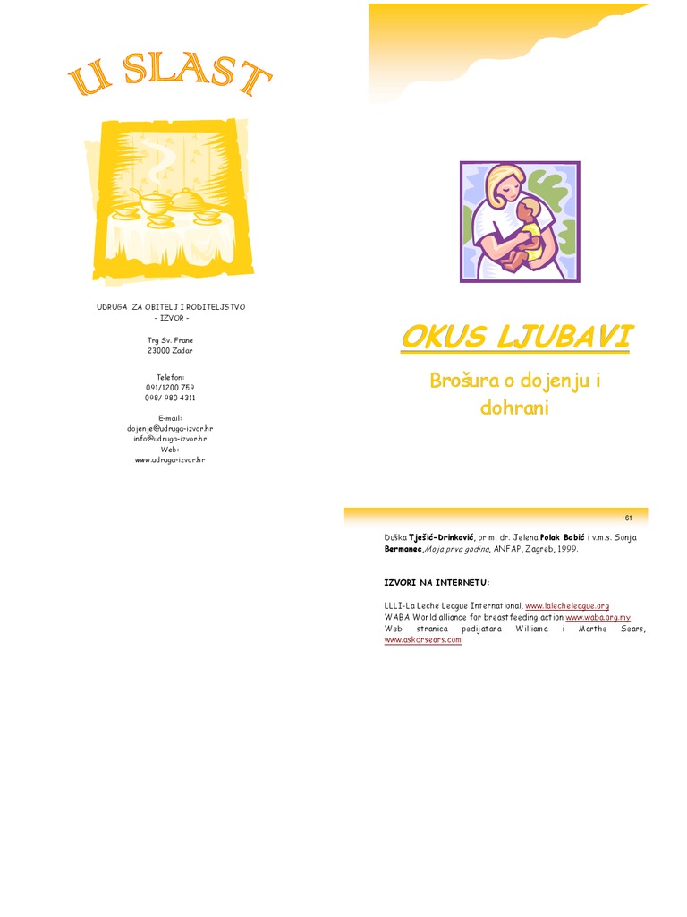 Okus Ljubavi - Dohrana Beba | PDF