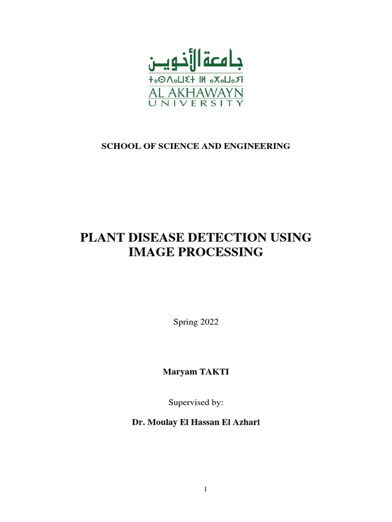 Plant Disease Detection Using Image Processing | PDF | Machine Learning ...