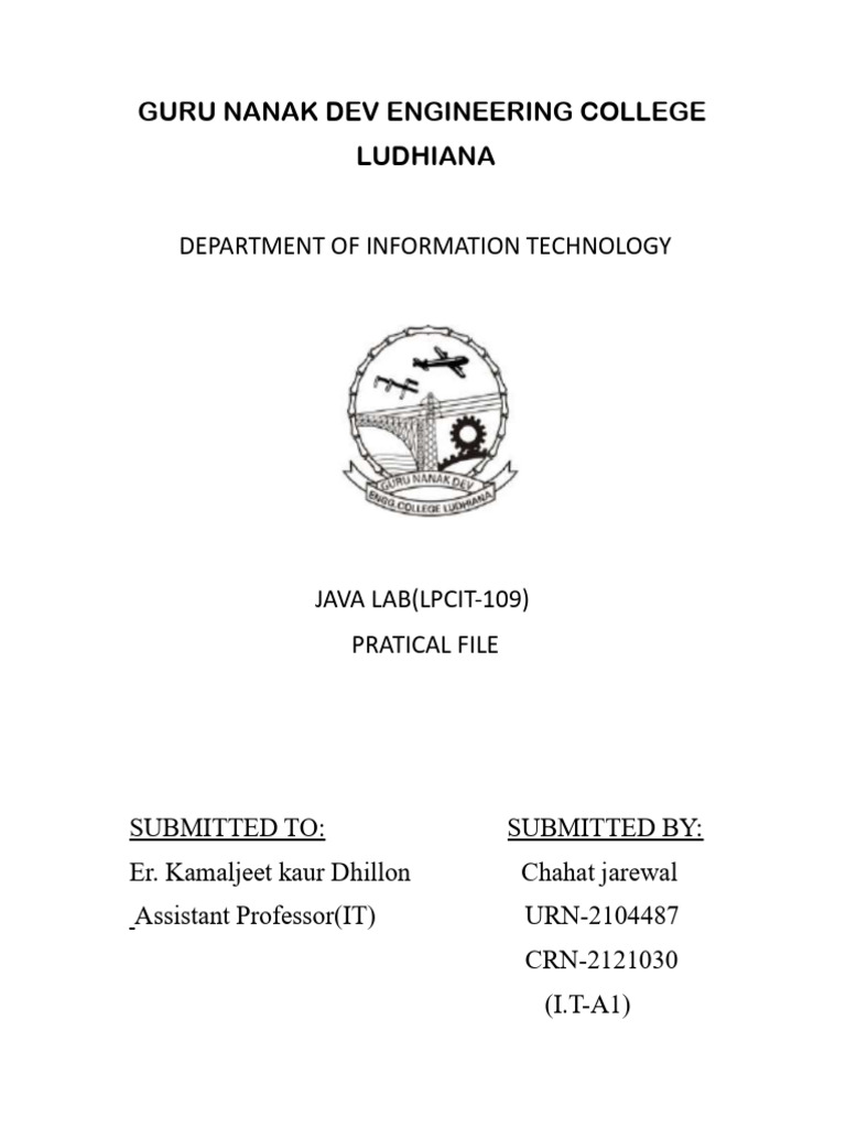 Java Pratical Full 1-29 | PDF | Constructor (Object Oriented ... Java Pratical Full 1-29 | PDF | Constructor (Object Oriented ...
