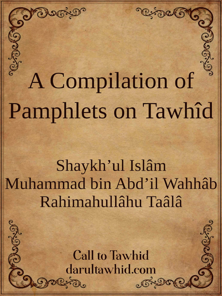Compilation of Pamphlets On Tawhid | PDF | Tawhid | God In Islam