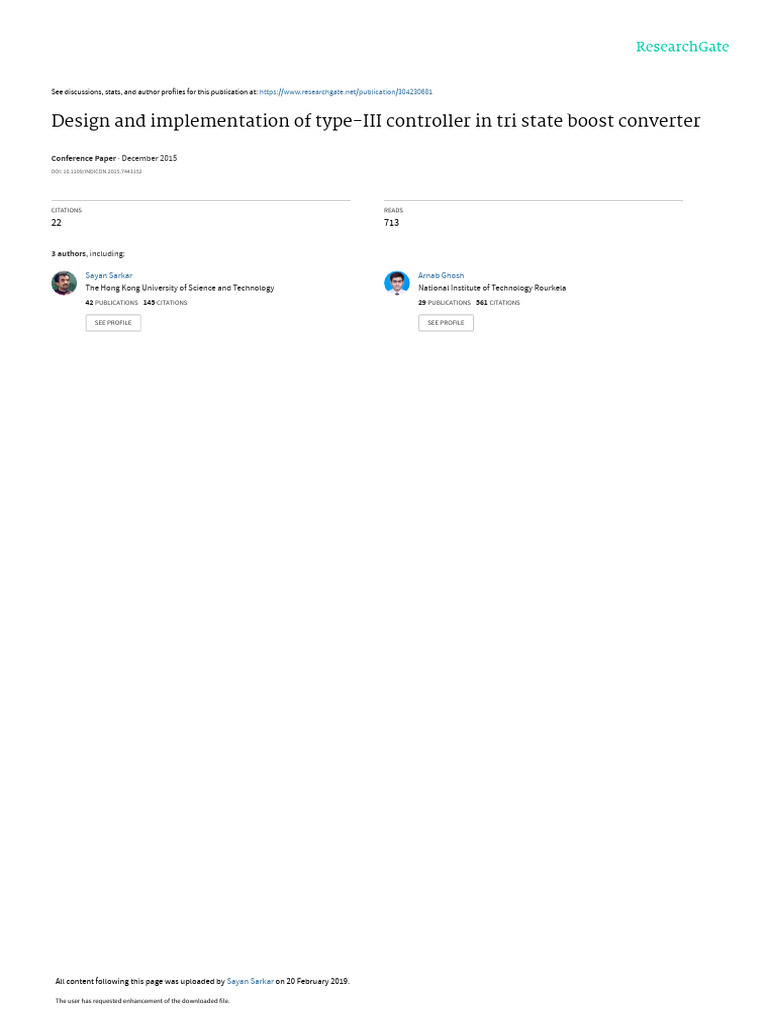 DesignandImplementationofType IIIController | PDF | Capacitor | Electricity
