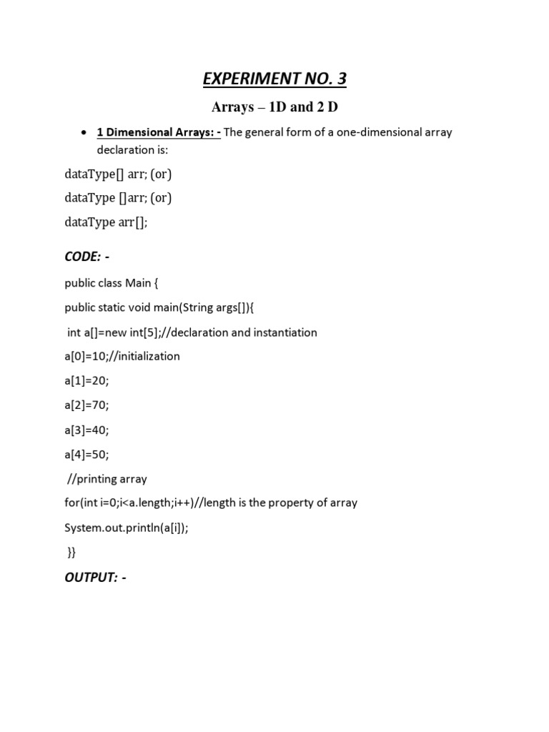 Java Experiment 3 | PDF Java Experiment 3 | PDF