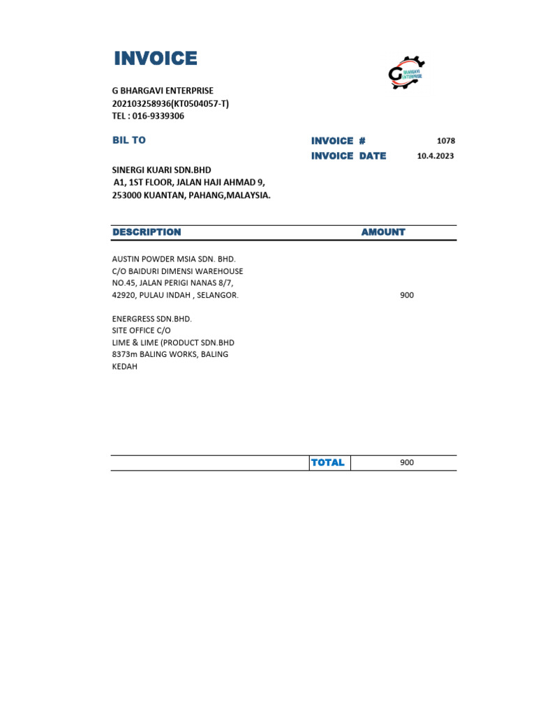 Invoice - 78 | PDF