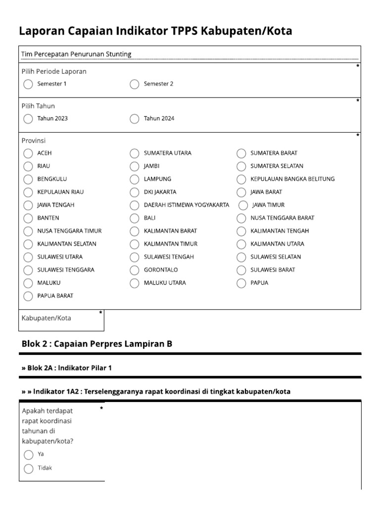 Laporan Capaian TPPS Seemester 2 | PDF