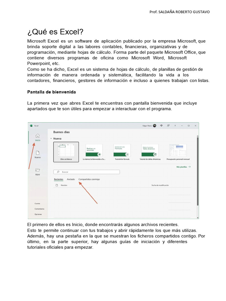 ¿Qué Es Excel | PDF | Microsoft Excel | Hoja de cálculo