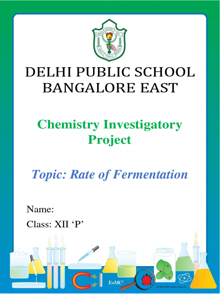 Chemistry Investigatory Project | PDF | Fermentation | Starch