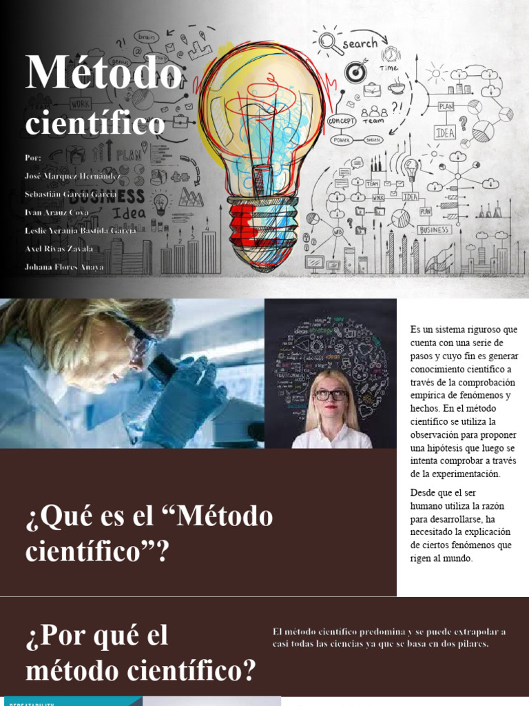 Metodo Cientifico Presentación | PDF | Método científico | Hipótesis