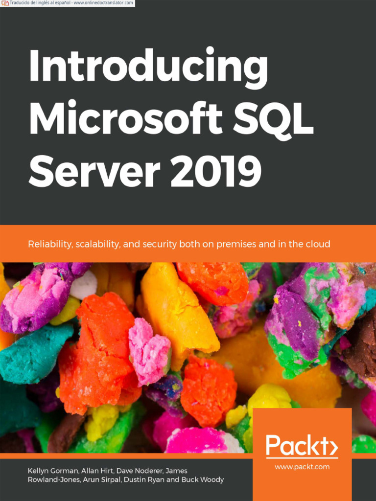 Introducing-Microsoft-SQL-Server-2019 Es | PDF | Servidor SQL de ... Introducing-Microsoft-SQL-Server-2019 Es | PDF | Servidor SQL de ...