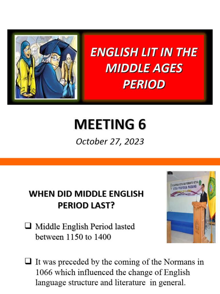 English Literature in The Middle Ages | PDF | Normans | English Language