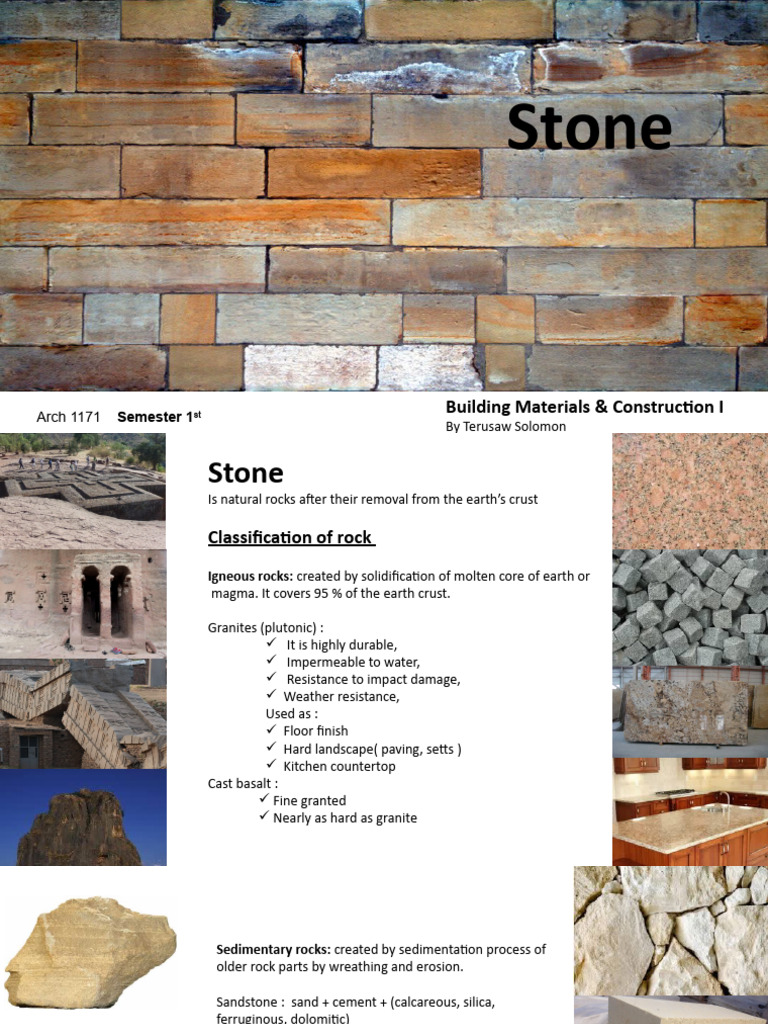 Stone | PDF | Rock (Geology) | Limestone