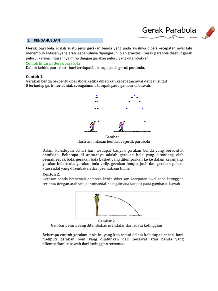 Contoh Gerak Parabola Sehari-hari | PDF
