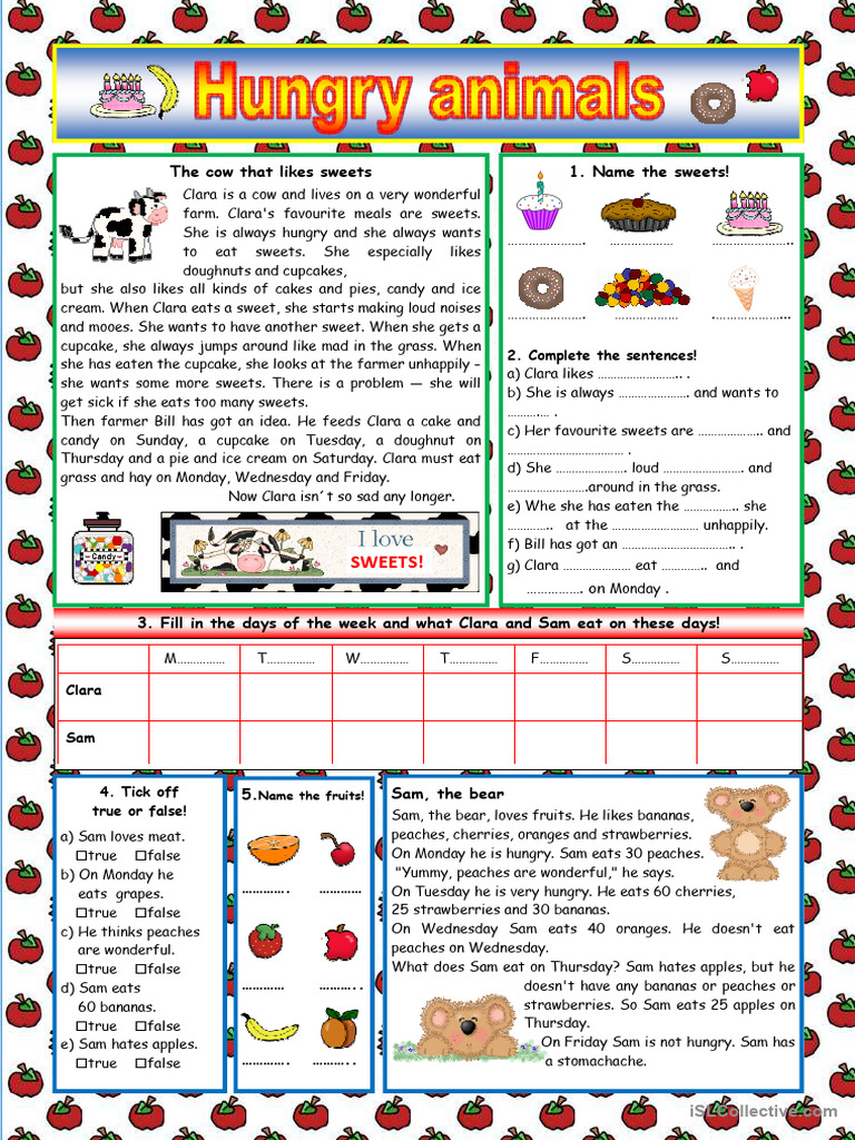 Hungry Animals (KEY Included) | PDF | Candy | Food And Drink