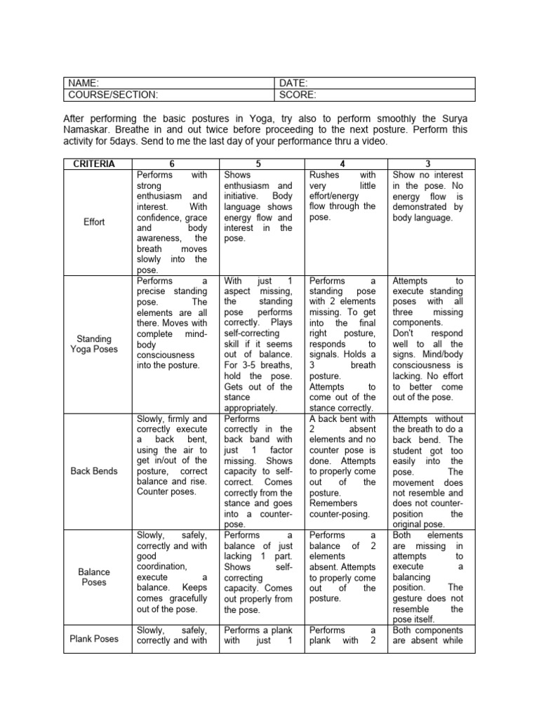 Yoga Rubrics Pe 4 | PDF | Asana | Nondualism