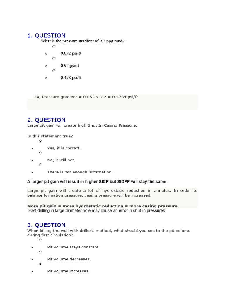Basic Well Control | PDF | Chemical Engineering | Industrial Processes