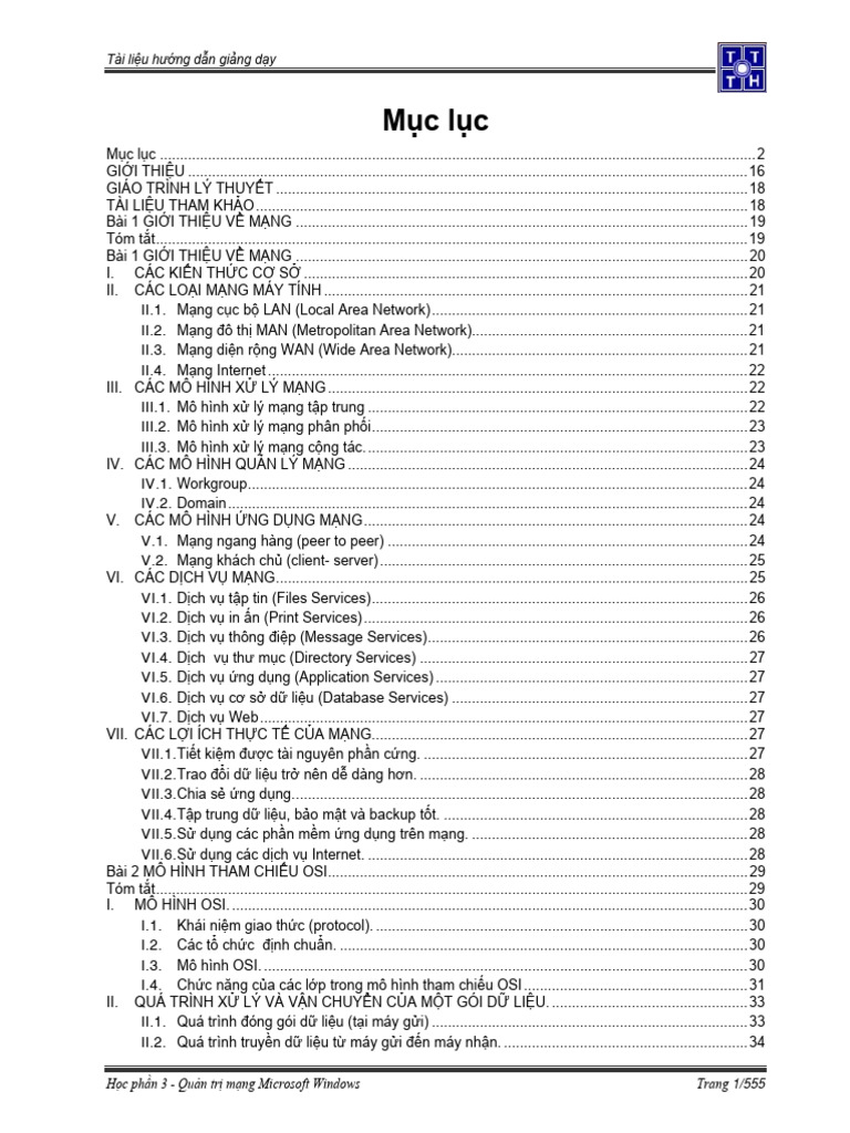 Mang May Tinh Va Quan Tri Mang - DHKHTN-trang-1 | PDF