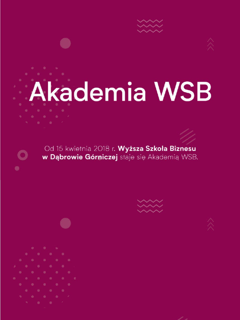 Szablon Prezentacja Akademia WSB | PDF