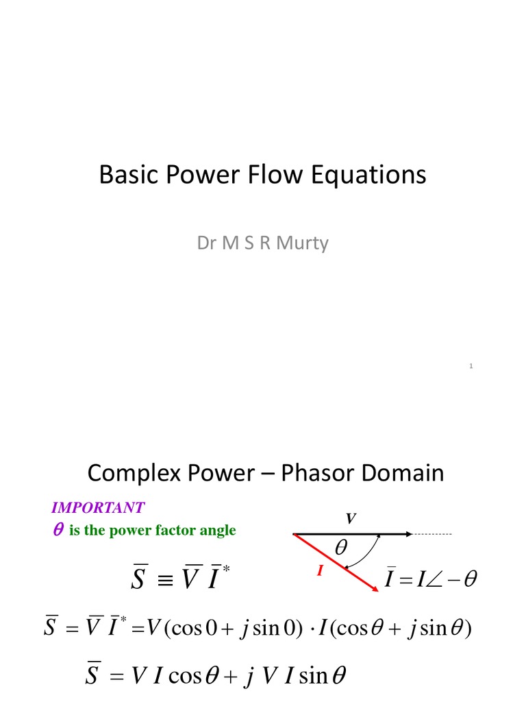 Power Flow Equations Guide | PDF | Electronic Engineering | Electrical ...