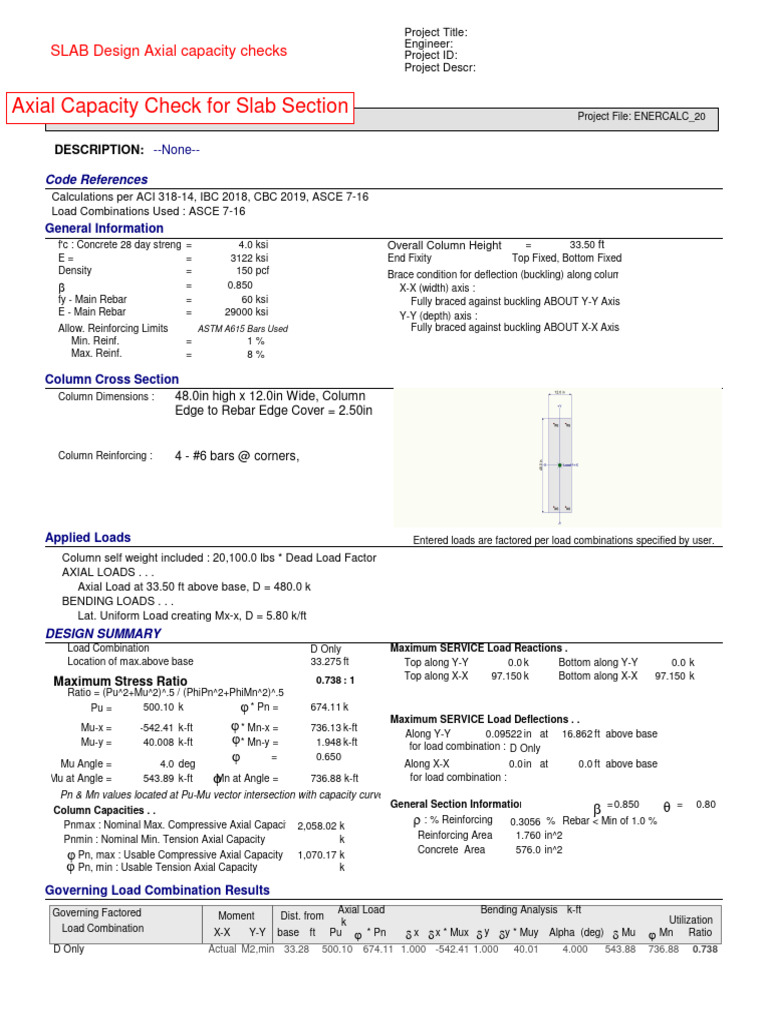 EM manual Wall design_05 | PDF | Buckling | Column