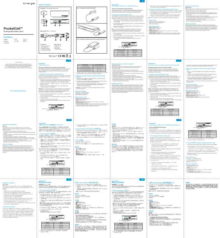 Innergie Pocket 91953 | PDF | Electrical Engineering | Manufactured Goods