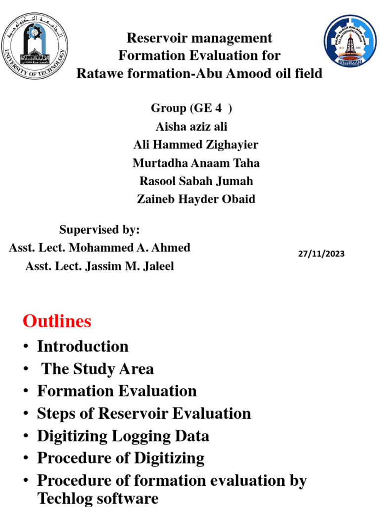 Reservoir Evaluation of Ratawi Formation | PDF | Permeability (Earth ...