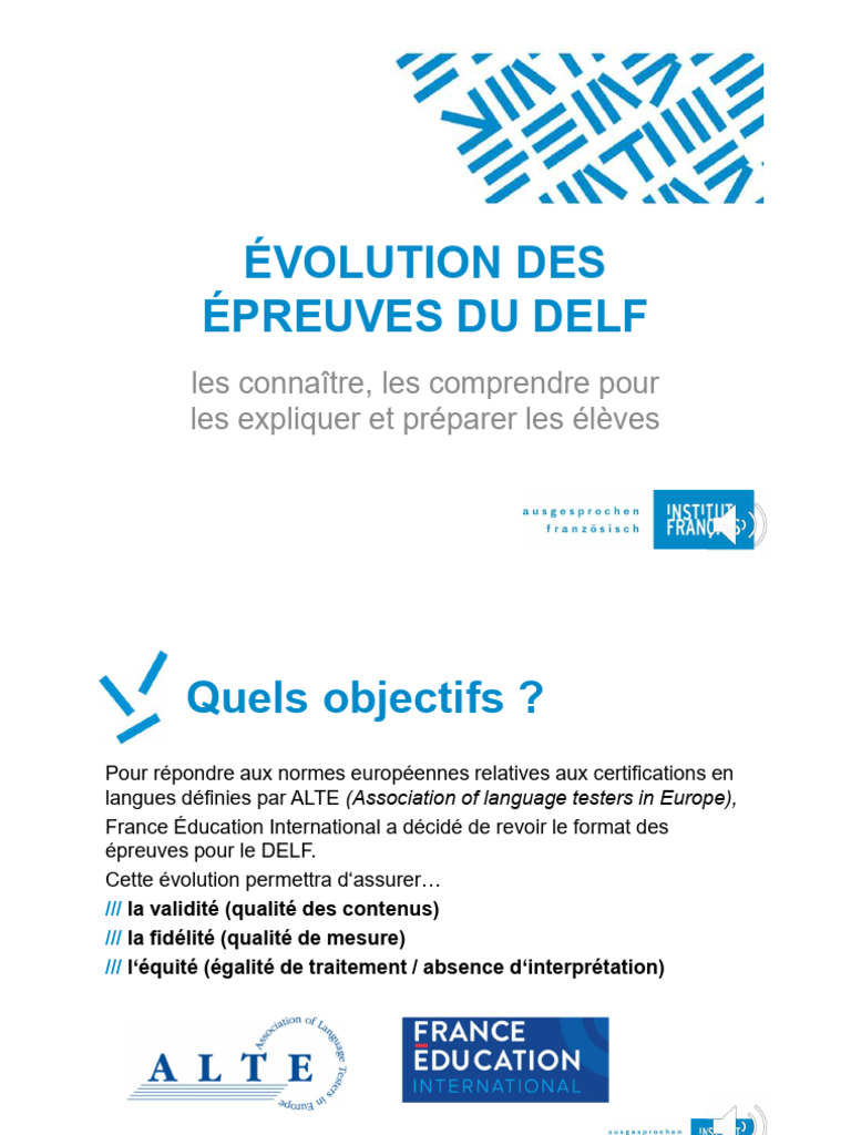 Épreuves DELF : Nouveau format 2023 | PDF