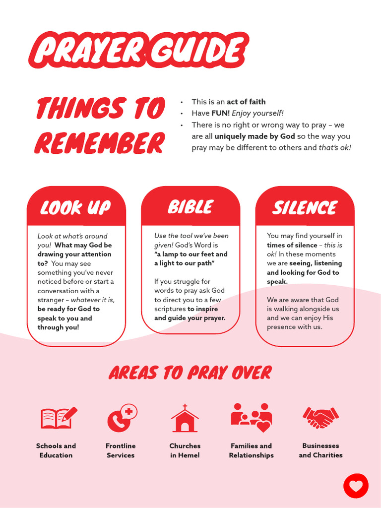 Guided Prayer Walk Instructions | PDF | Prayer | Jesus