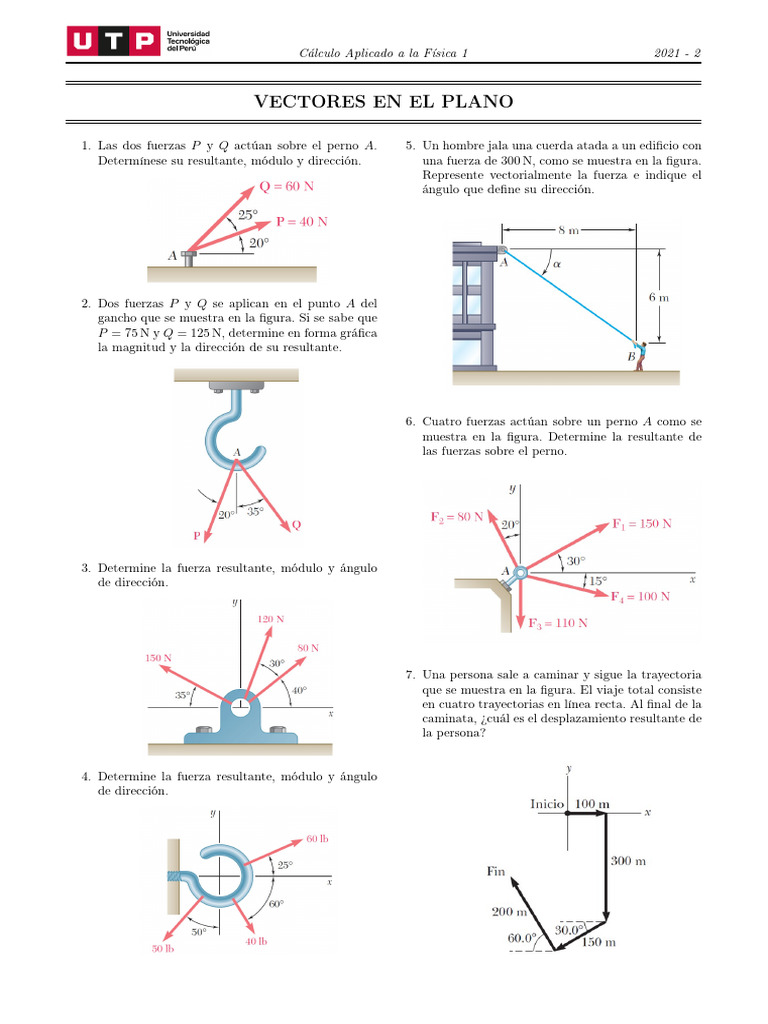 S01 s2 Ejercicios Vectores | PDF | Vector Euclidiano | Geometría