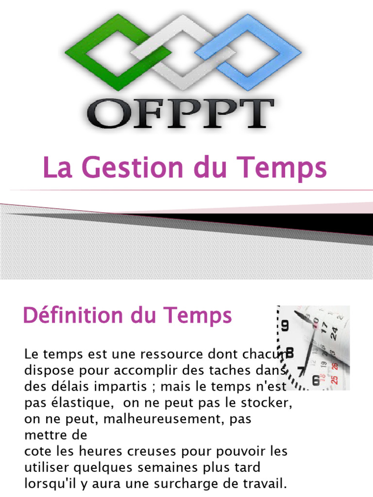 La Gestion Du Temps | PDF | Planification | Business